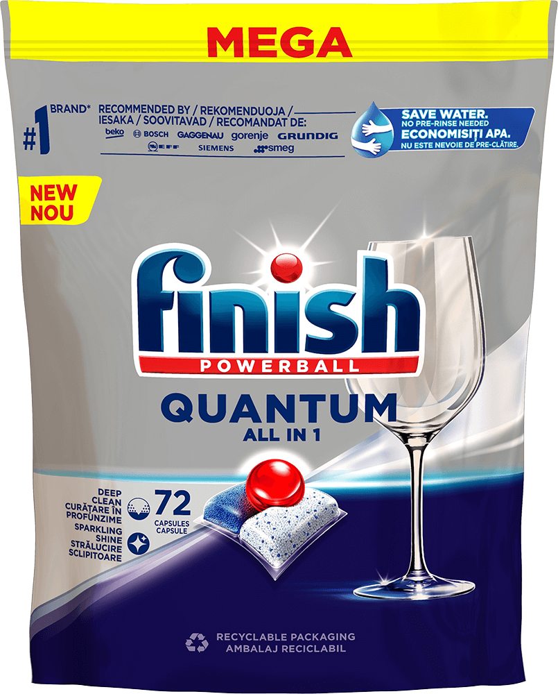 Finish® Quantum All In One Mosogatógép kapszula | Finish® HU