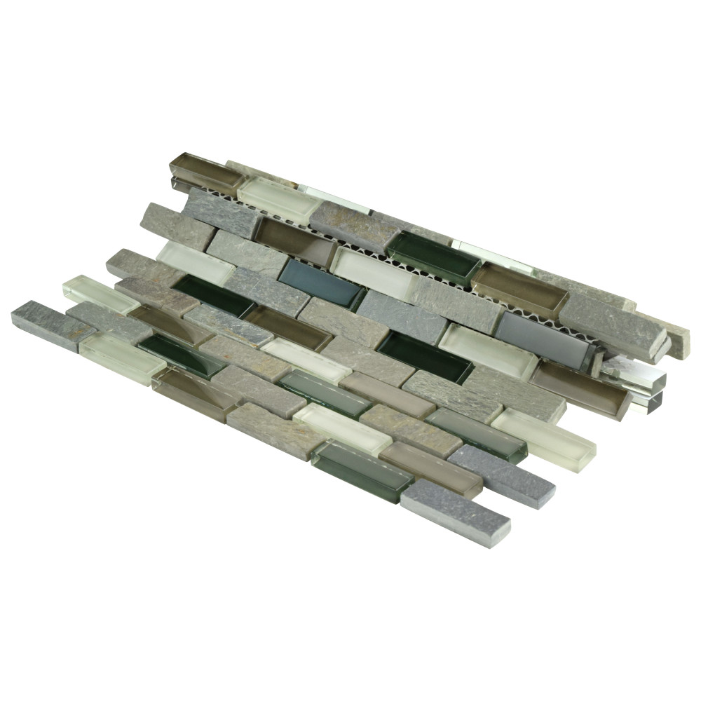 Tessera Subway Stonehenge 10 3 4 In X 11 3 4 In Glass Mosaic Tile