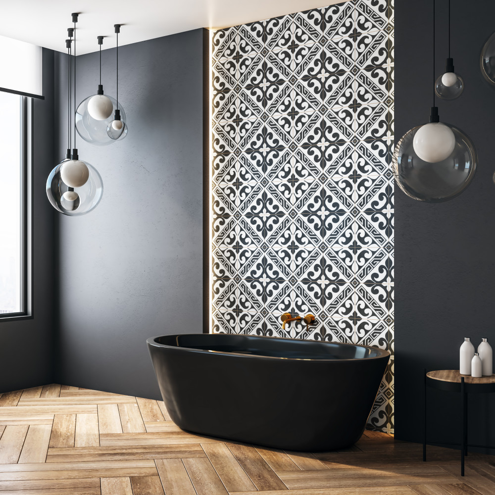 Majestic Tiena Blue 9-3/4 in. x 9-3/4 in. Porcelain Floor and Wall Tile | Merola Tile