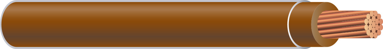 THHN #10 Stranded BROWN Wire, Copper Conductor (500' Spool) | OneSource Distributors