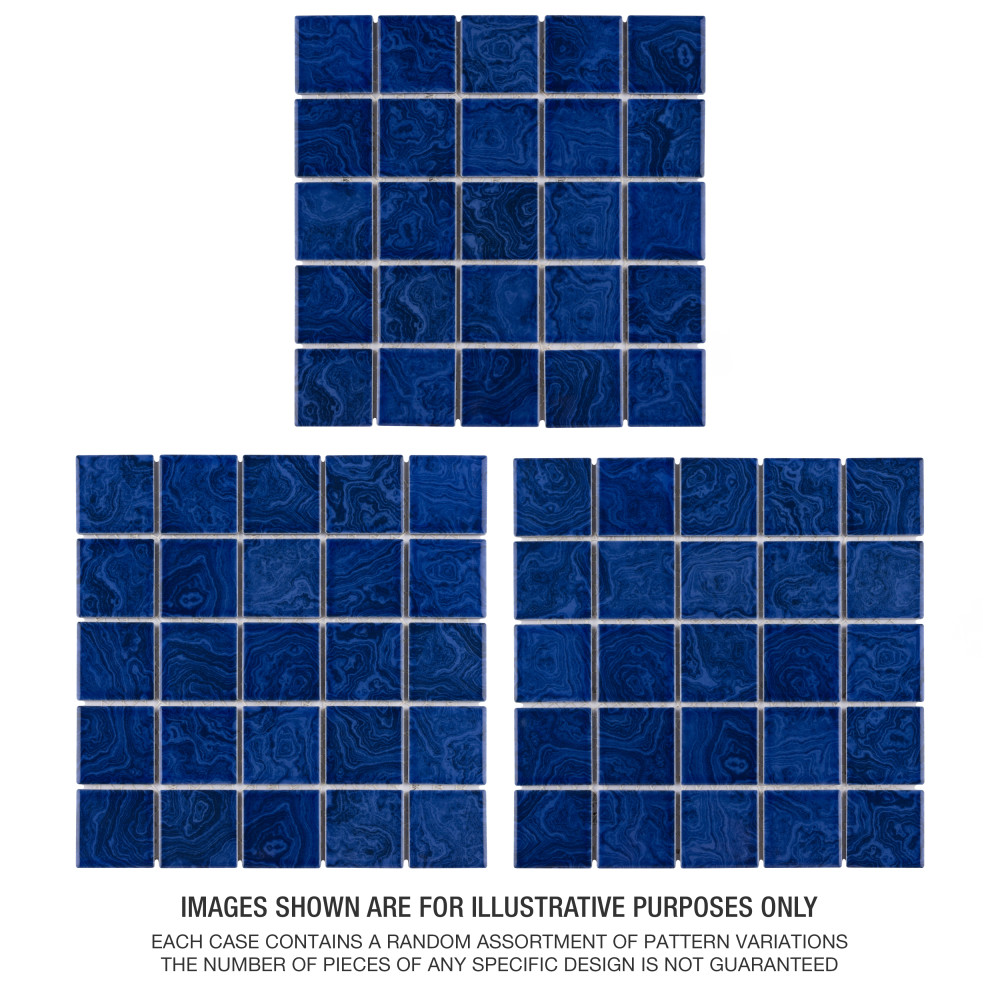 Resort Marine Blue 12 in. x 12 in. Porcelain Mosaic Tile | Merola Tile