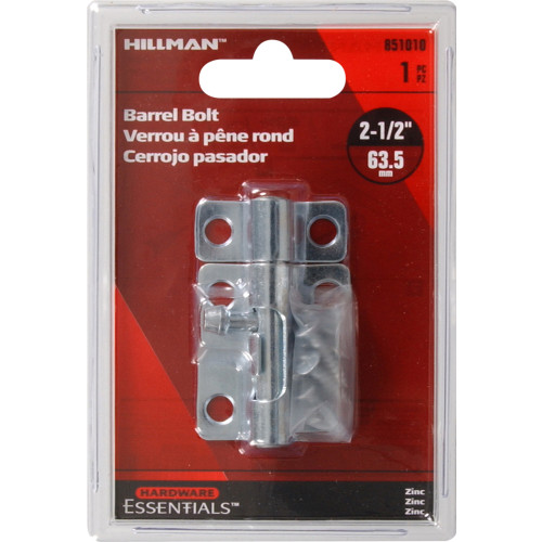 Hardware Essentials Barrel Bolt Zinc (2-1/2")
