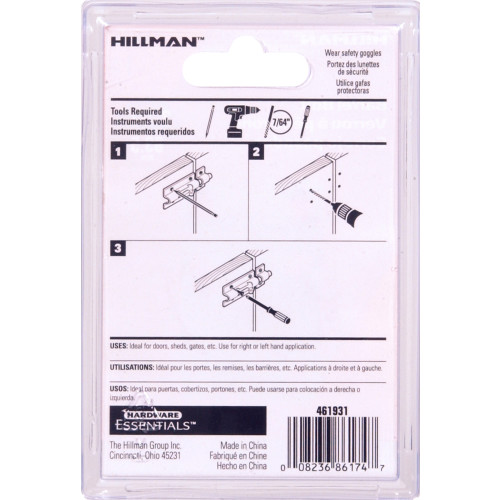Hardware Essentials Barrel Bolt Zinc and Yellow Dichromate (2-1/2")