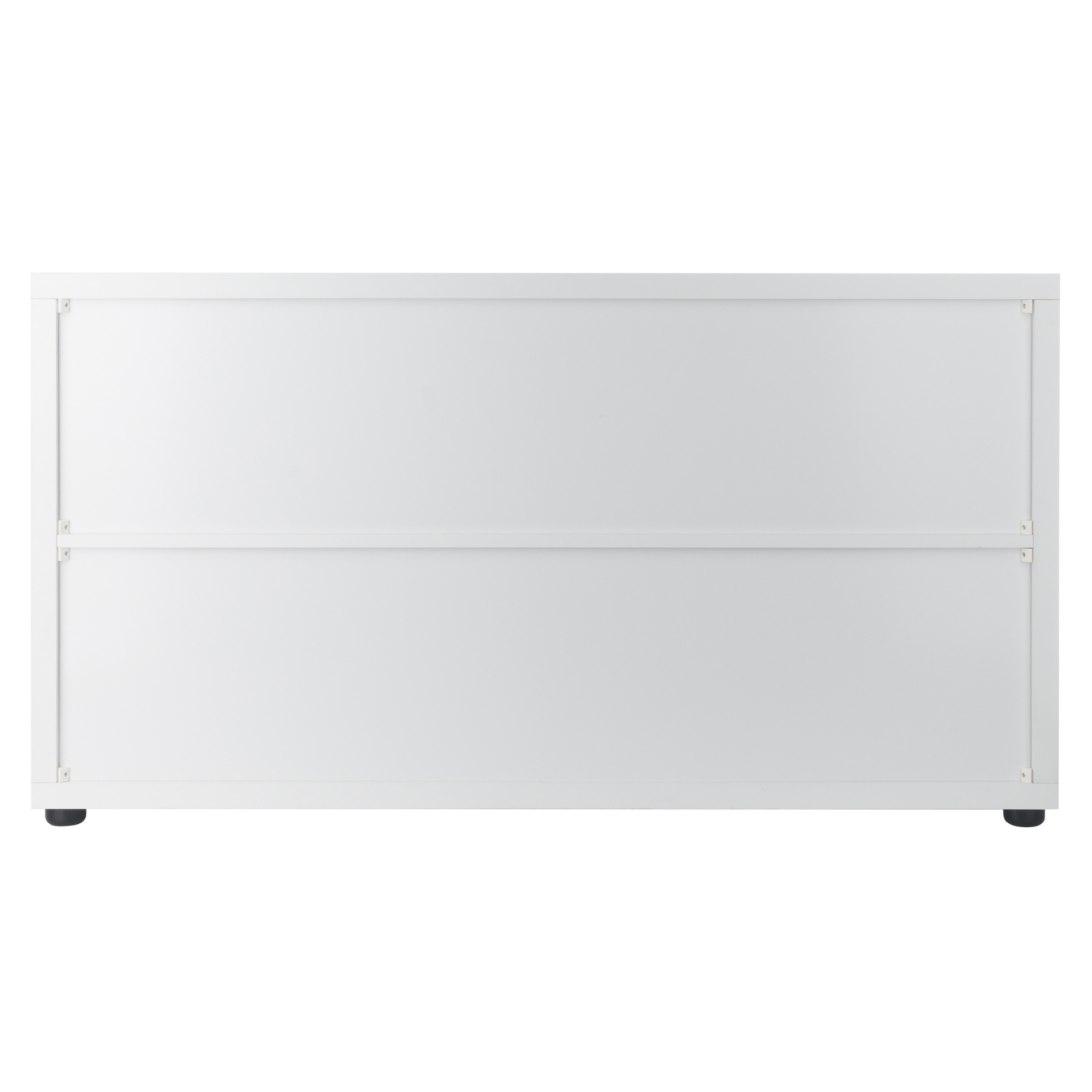 Julia 2x4 Storage 5-Pc Cabinet Set, Beige & White - Winsome Wood