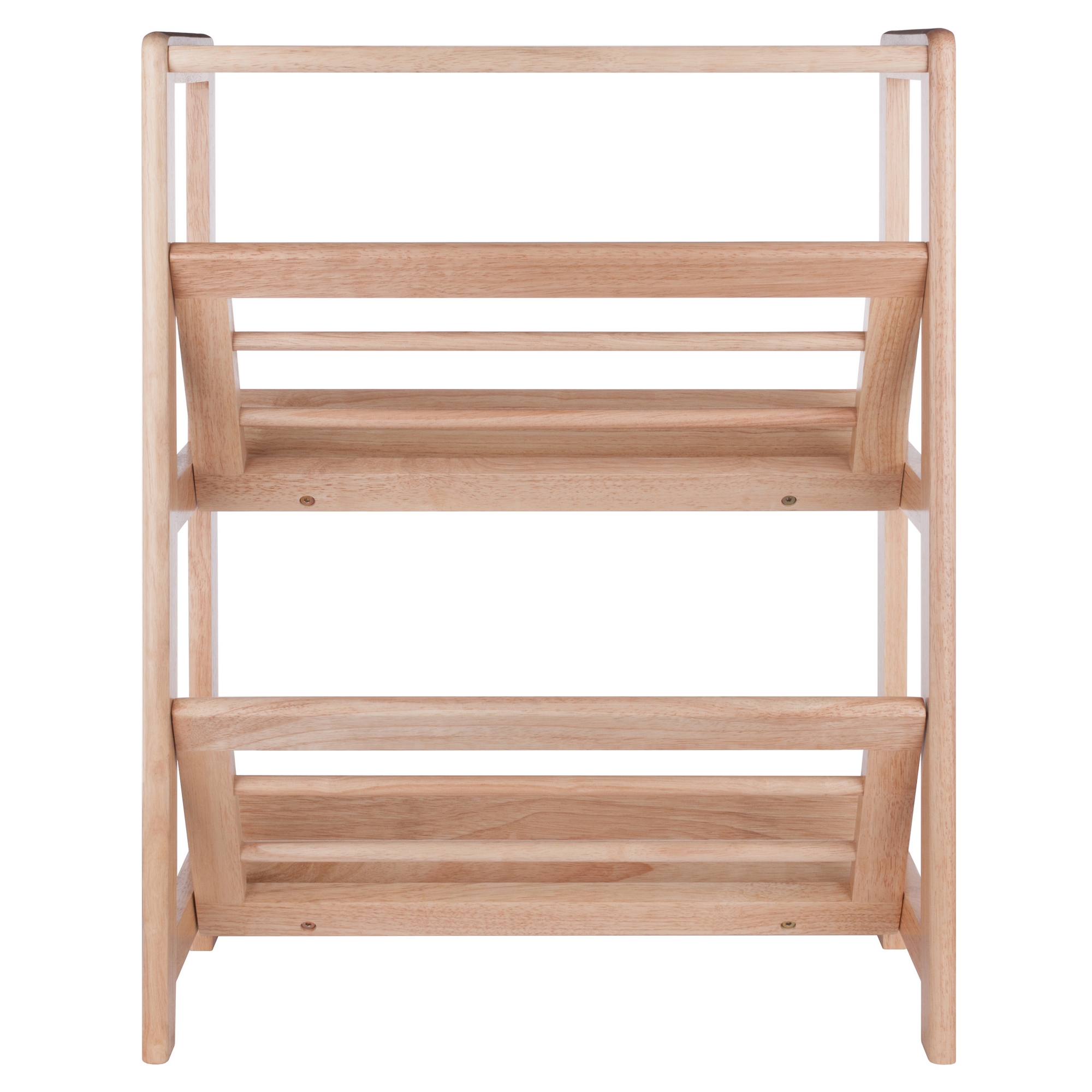 Juliet 2- Tier Tilted Bookshelf, Natural - Winsome Wood
