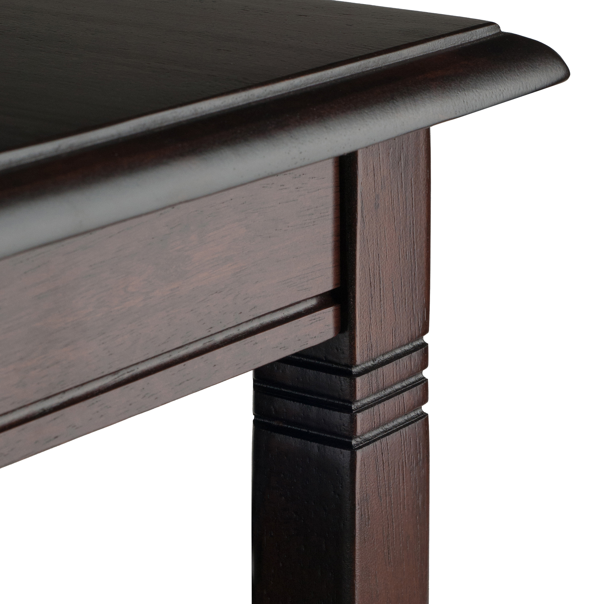 Nolan Coffee Table, 37” Wide, 18” Tall, Cappuccino - Winsome Wood