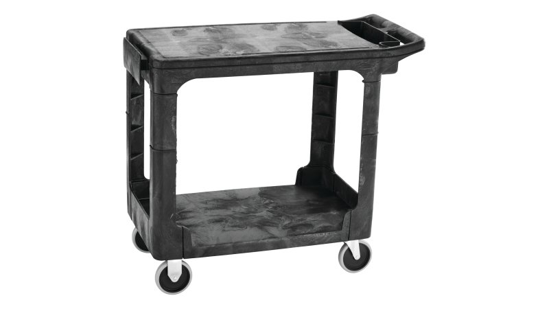Heavy-Duty Flat Handle Utility Carts (Flat-Shelf) | Rubbermaid ...