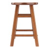 Element 2-Pc Square Legs Dining Stool Set, Teak Finish - Winsome Wood