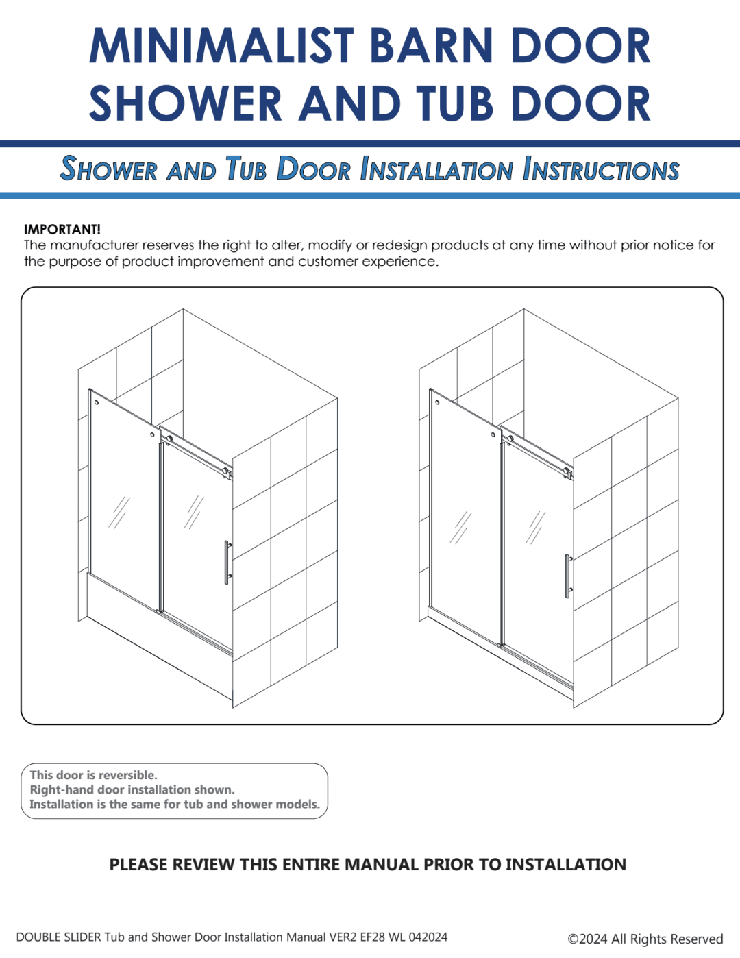 DreamLine Seneca 56 - 60 inch W x 76 inch H Frameless Sliding Shower ...