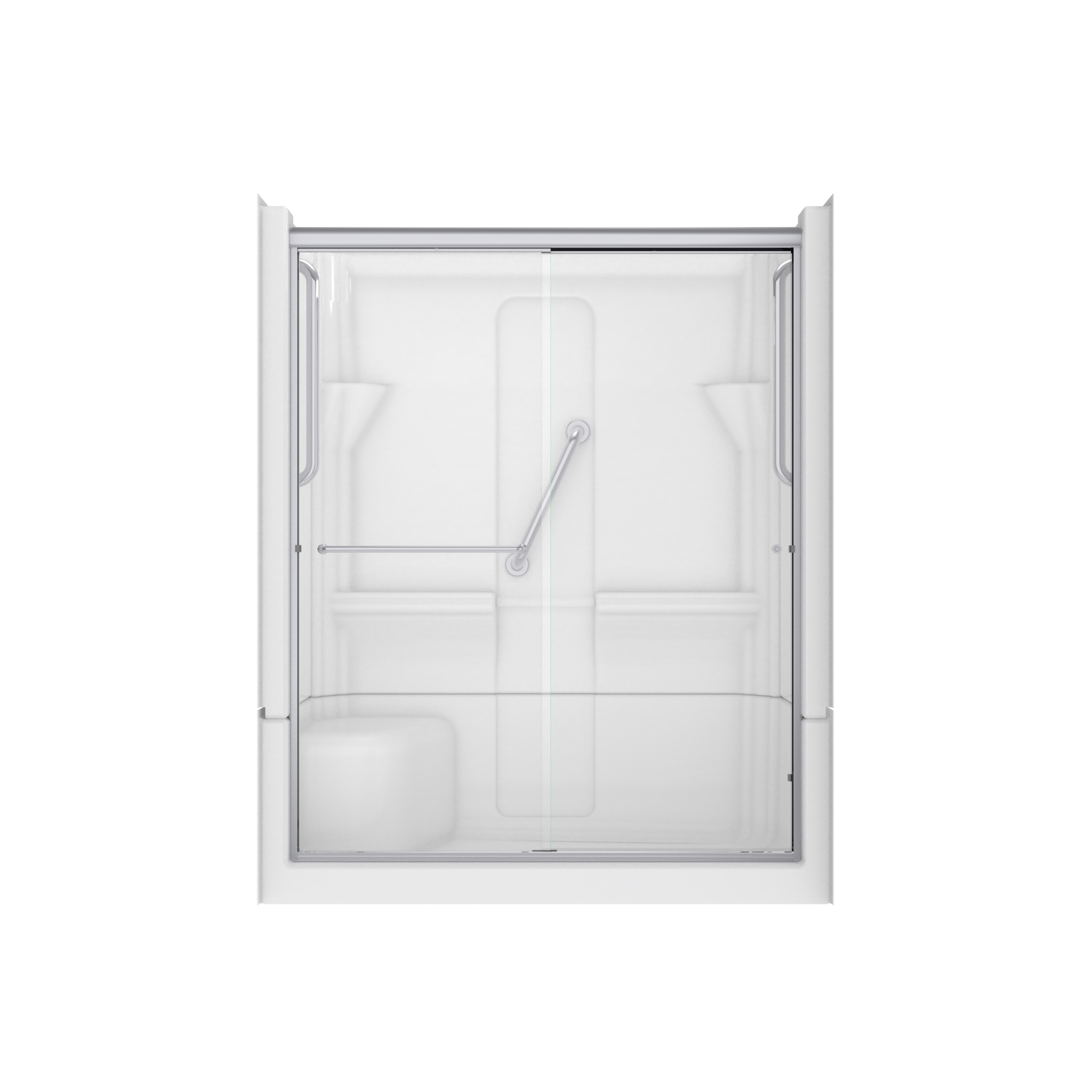 DreamLine Accessible Living Harmony Shower Kit, RH Drain, with Door and ...