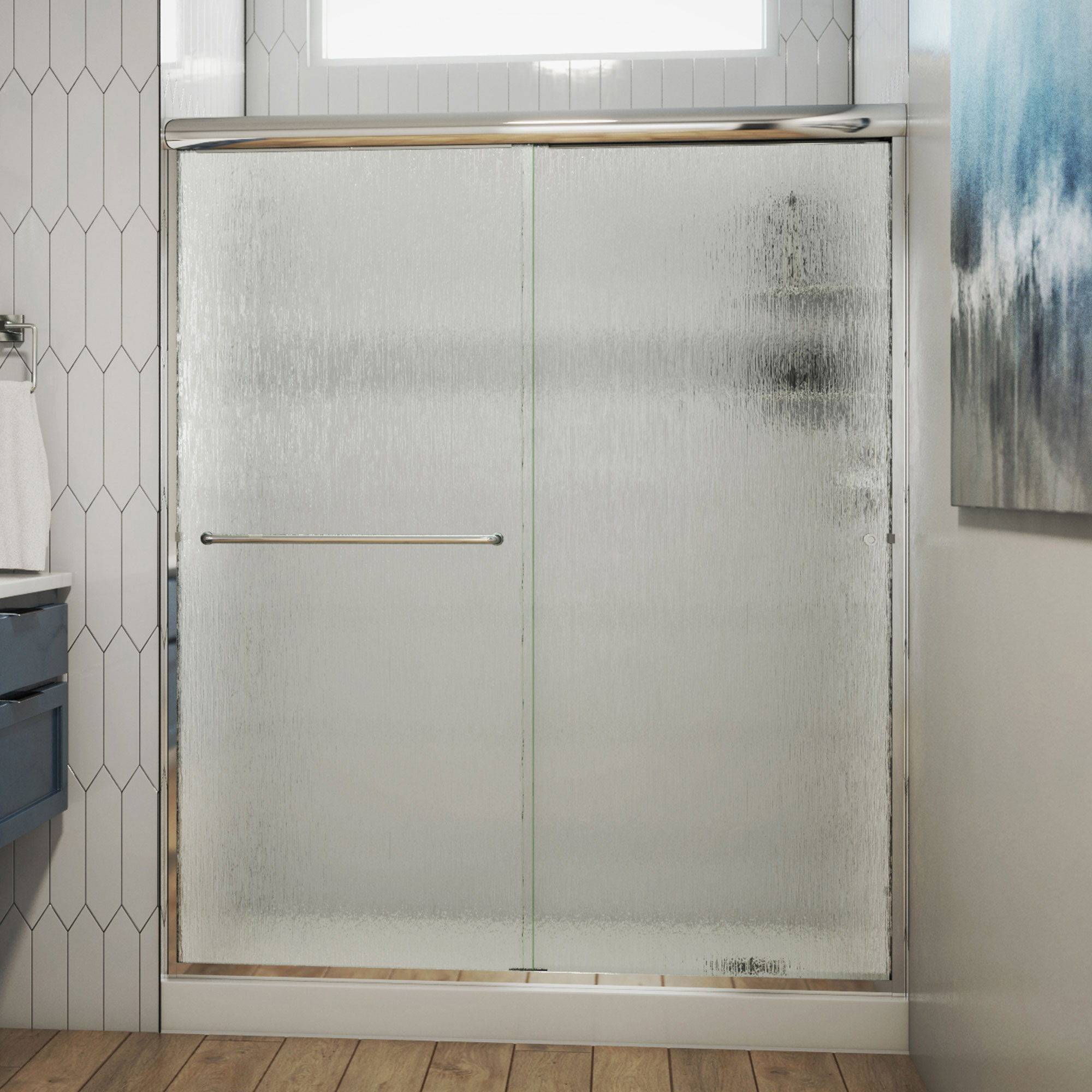DreamLine Alliance Pro 56 - 60 inch W x 76 3/8 inch H Semi-Frameless ...