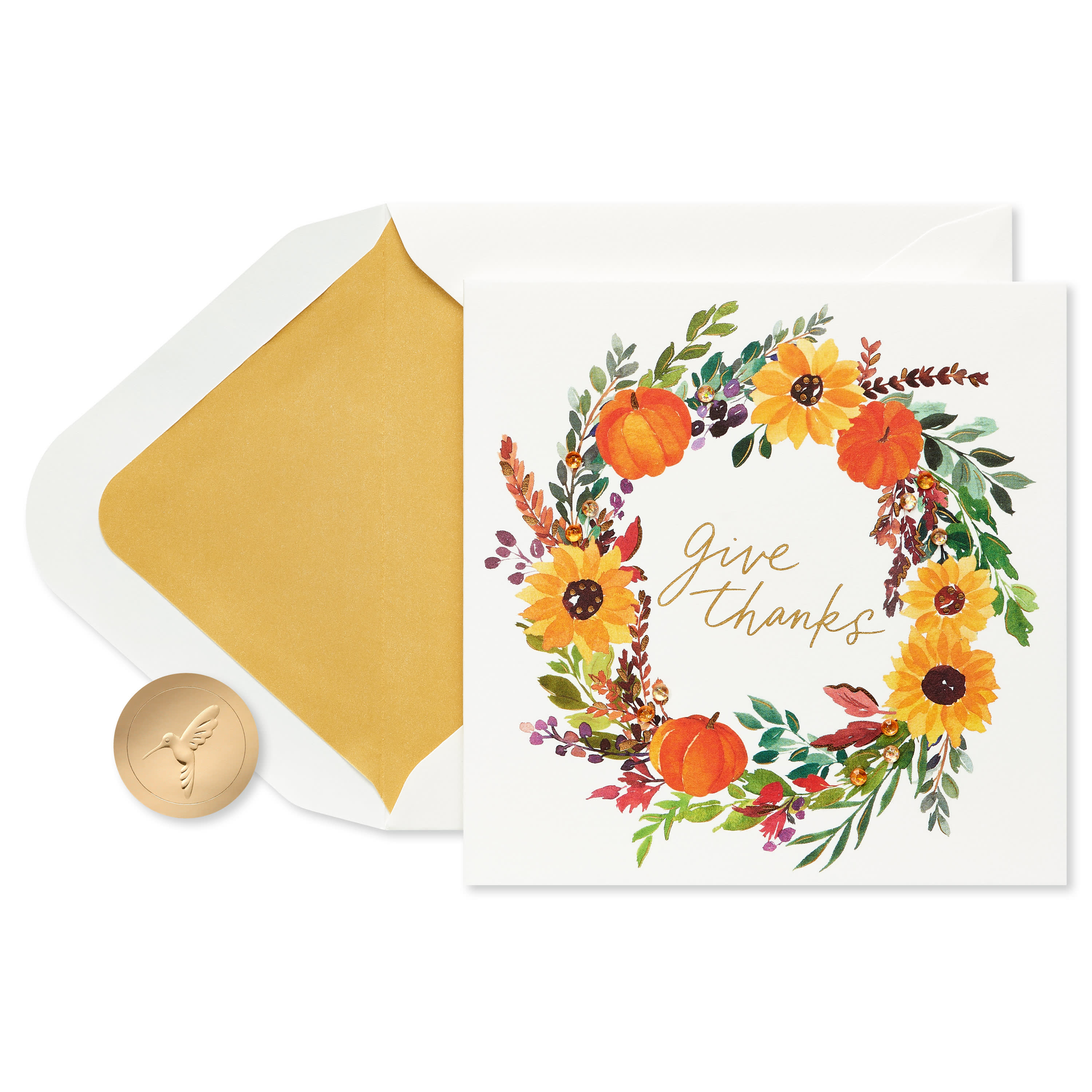 Give Thanks Thanksgiving Greeting Card - Papyrus