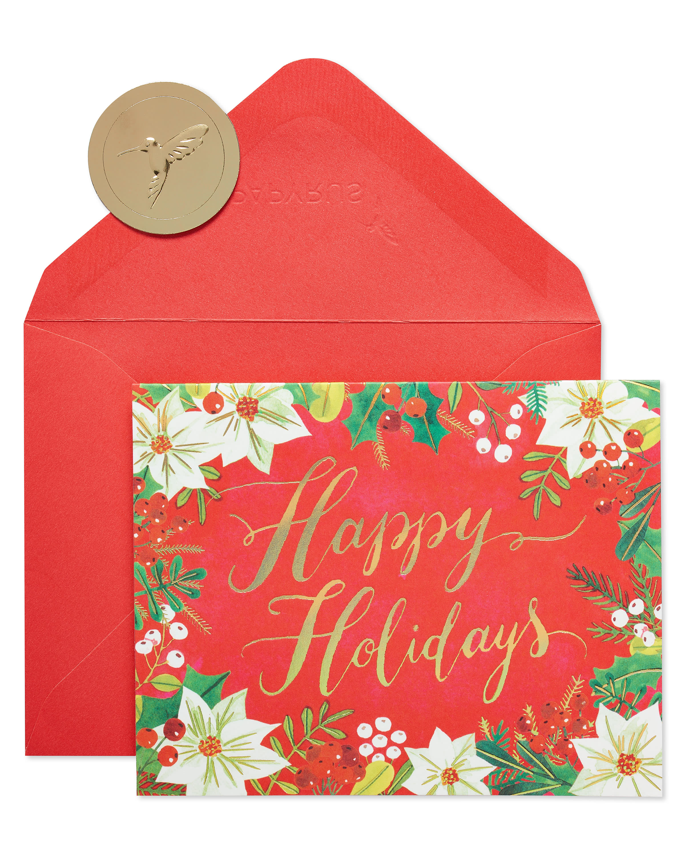 Happy Holidays Glitter Holiday Boxed Cards, 20-Count - Papyrus