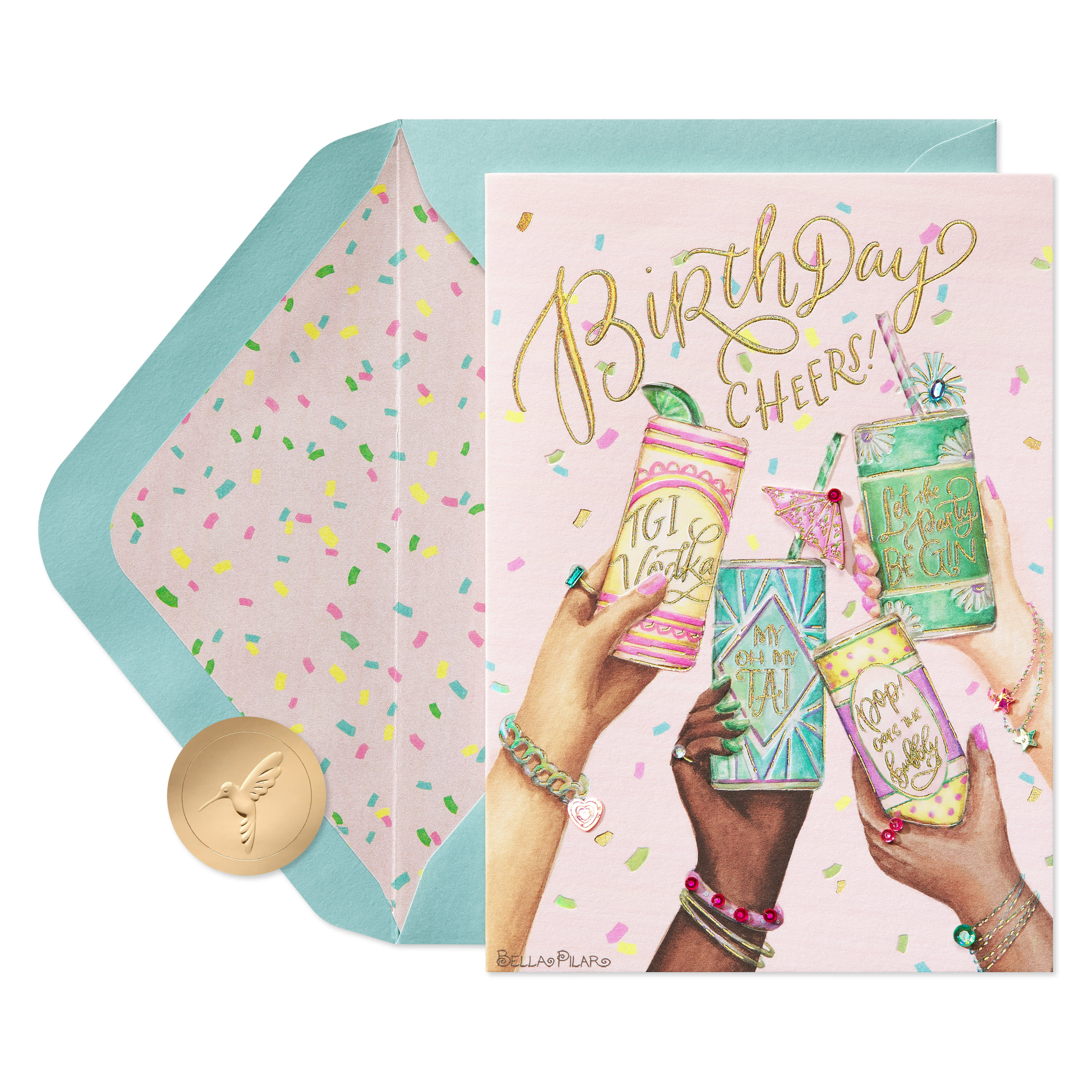 Birthday Cheers Funny Birthday Greeting Card - Designed By Bella Pilar ...
