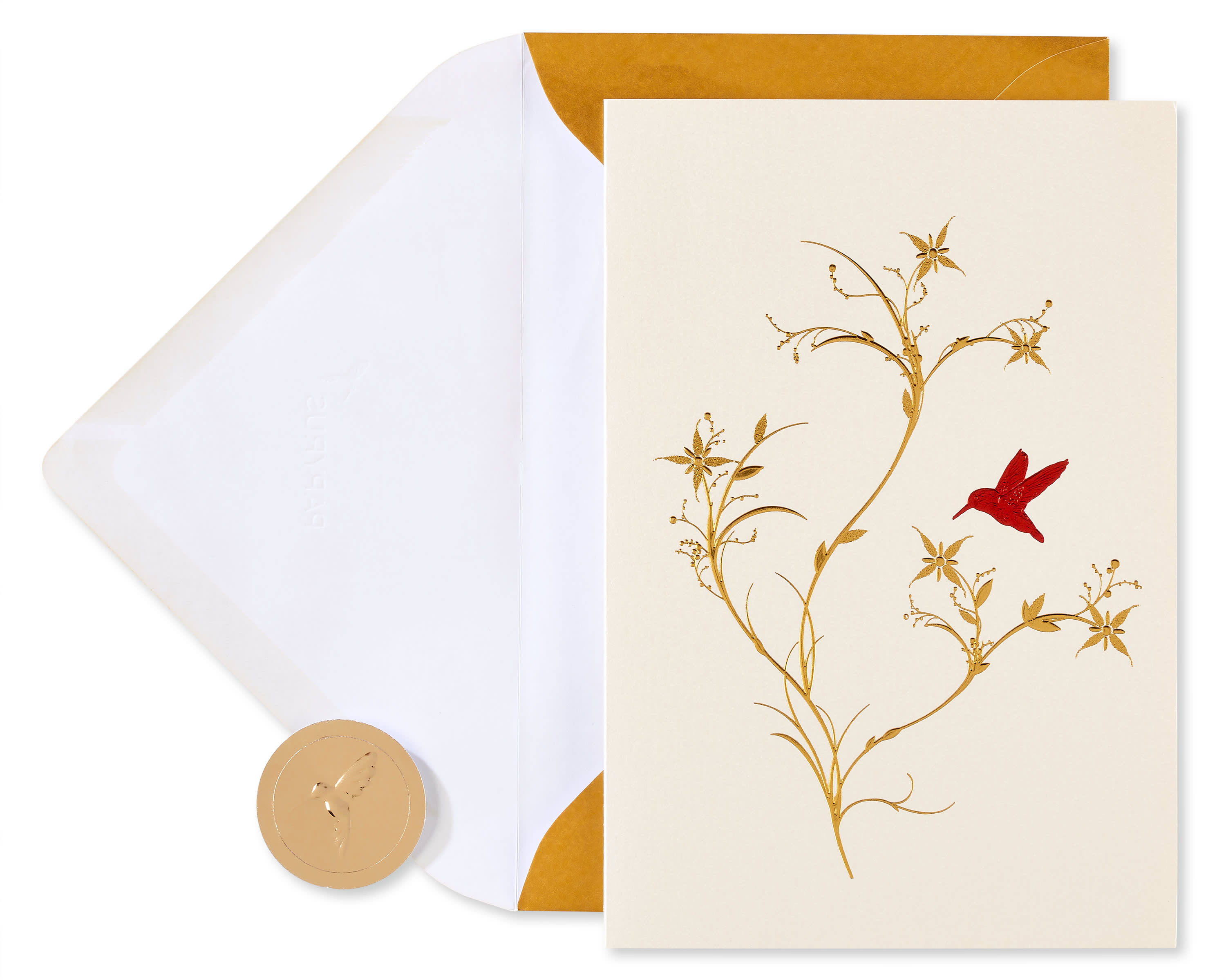 Red Hummingbird Blank Greeting Card - Papyrus