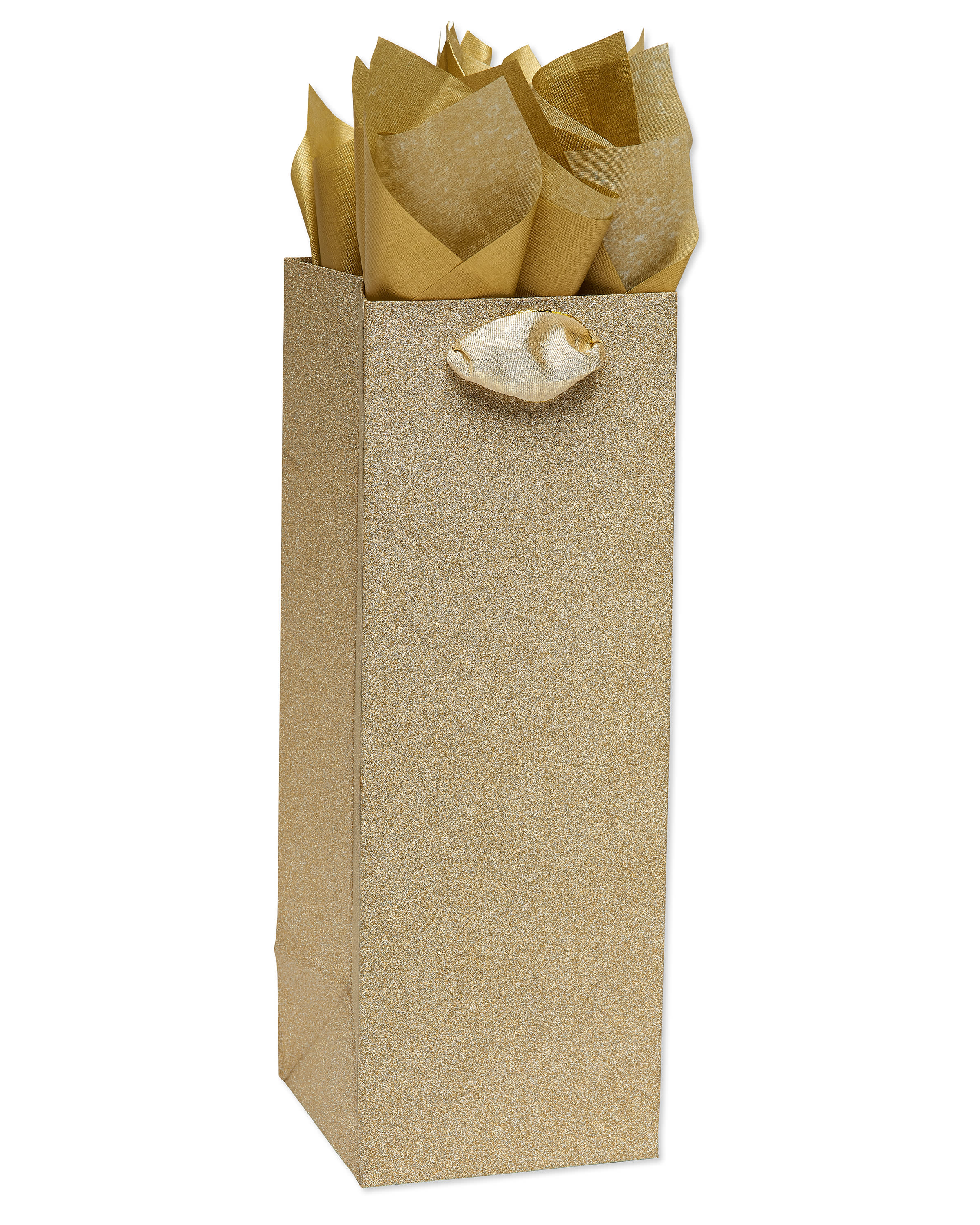 Wedding Engagement Gold Glitter Beverage Gift Bag With Gold Linen wedding-engagement-gold-glitter-beverage-gift-bag-with-gold-linen