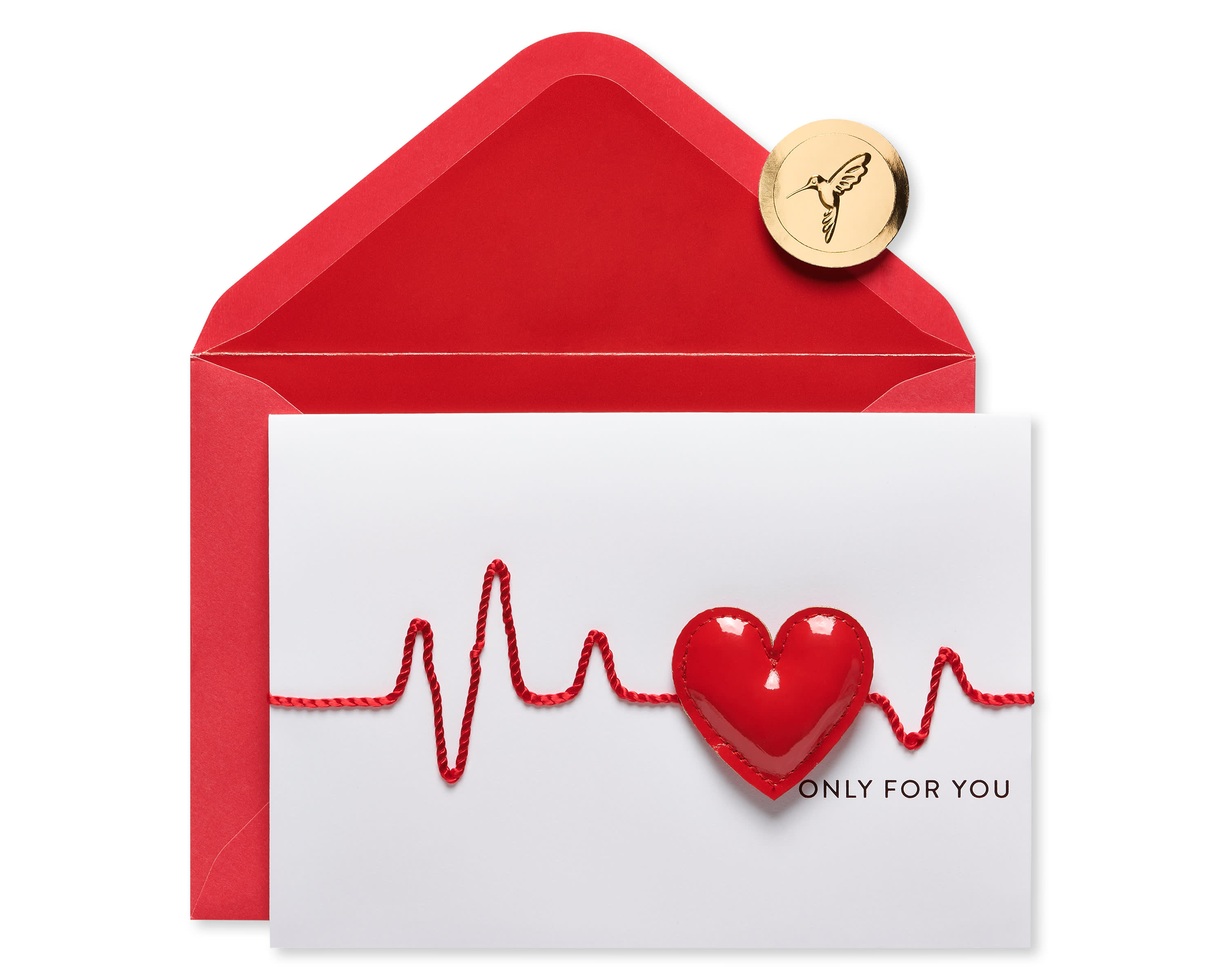 Heart Beat Romantic Valentine's Day Greeting Card - Papyrus