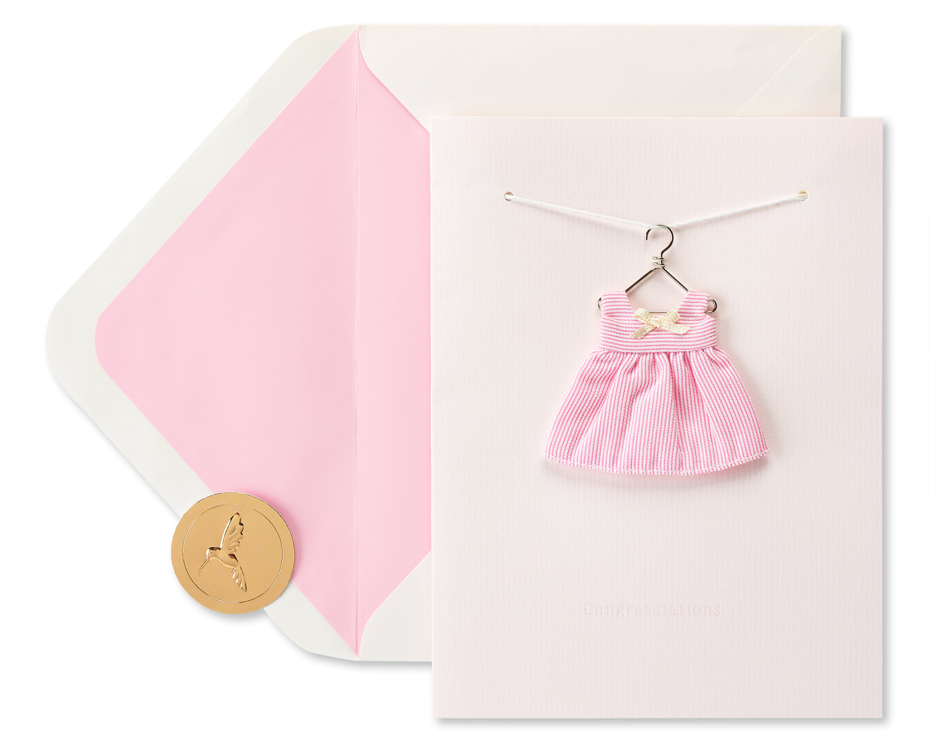 Tiny Tots Pink Dress New Baby Greeting Card - Papyrus