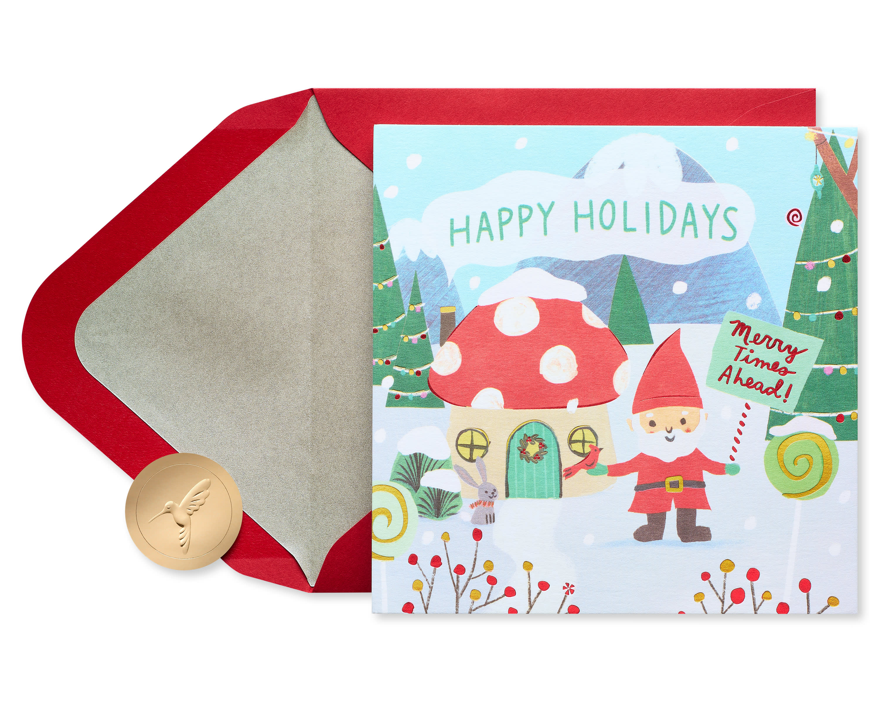 Merry Times Ahead Happy Holidays Greeting Card - Papyrus