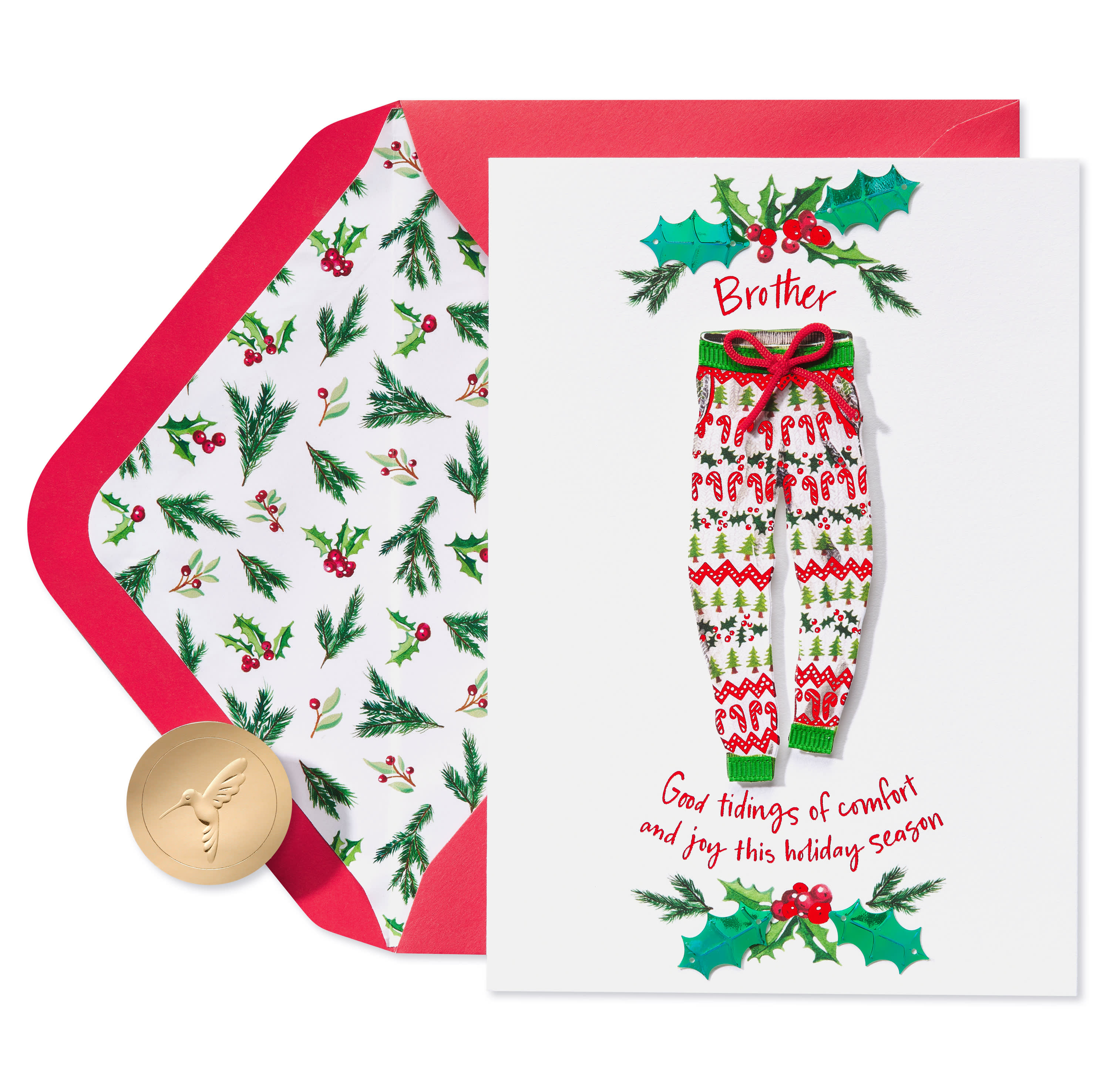 From My Couch To Yours Holiday Greeting Card For Brother - Papyrus