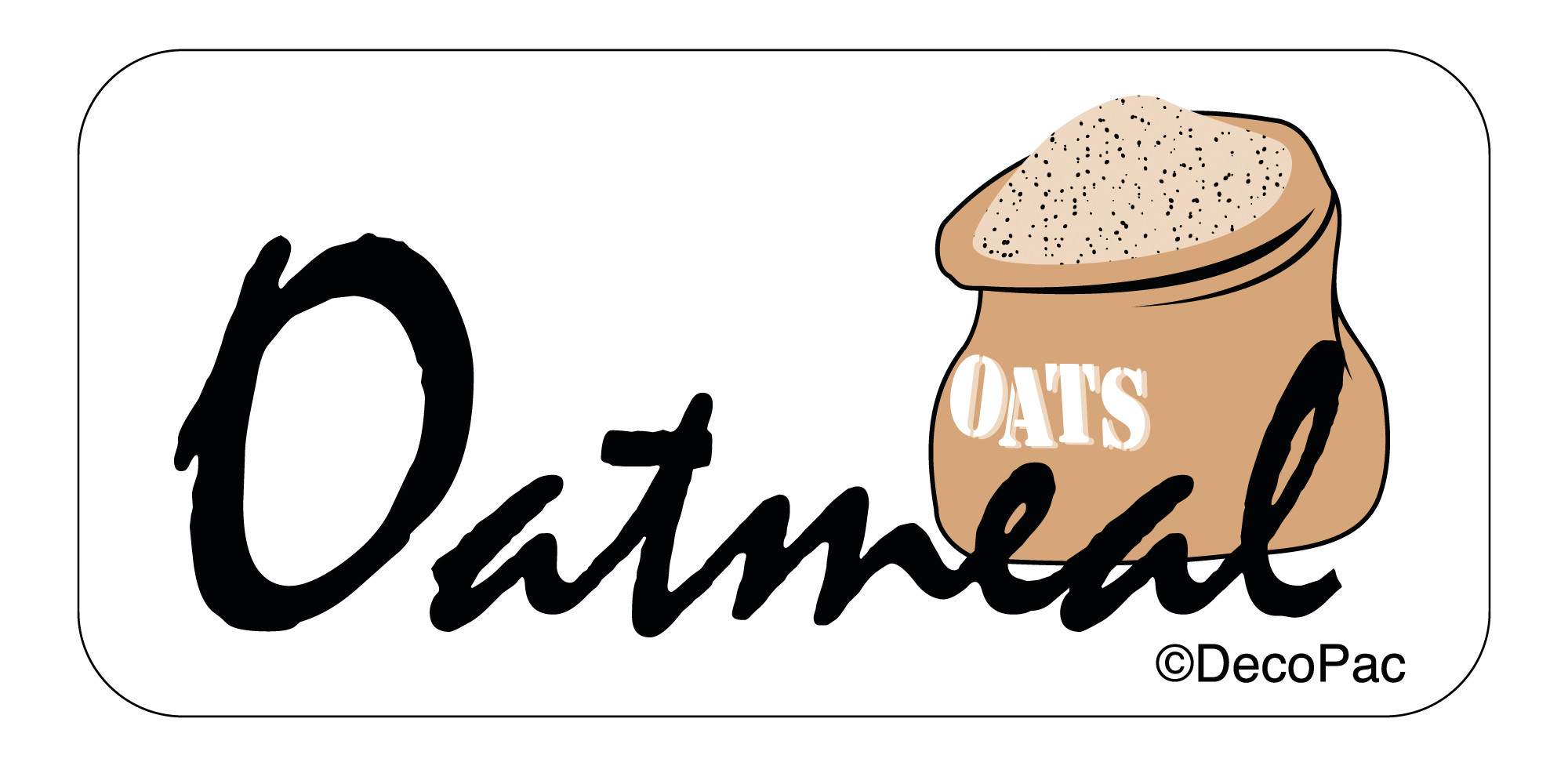 Oatmeal Label | DecoPac