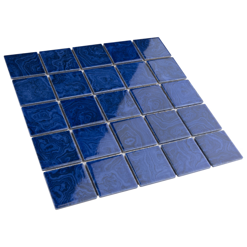 Resort Marine Blue 12 in. x 12 in. Porcelain Mosaic Tile | Merola Tile