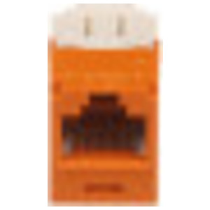 Panduit CJ688TGOR Mini-Com® TX6™ PLUS TG Style UTP Jack Module, Orange ...