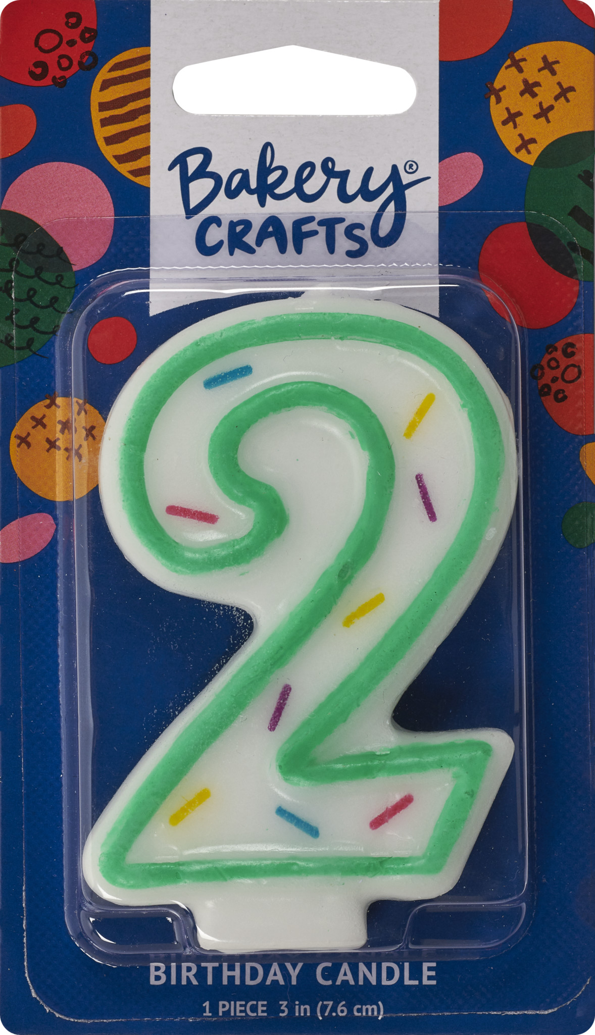 Numeral 2 Sprinkle Candle | DecoPac