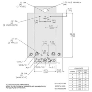 Square D (Schneider Electric) QO330L200GRB Load Center, QO, 3 Phase, 30 ...