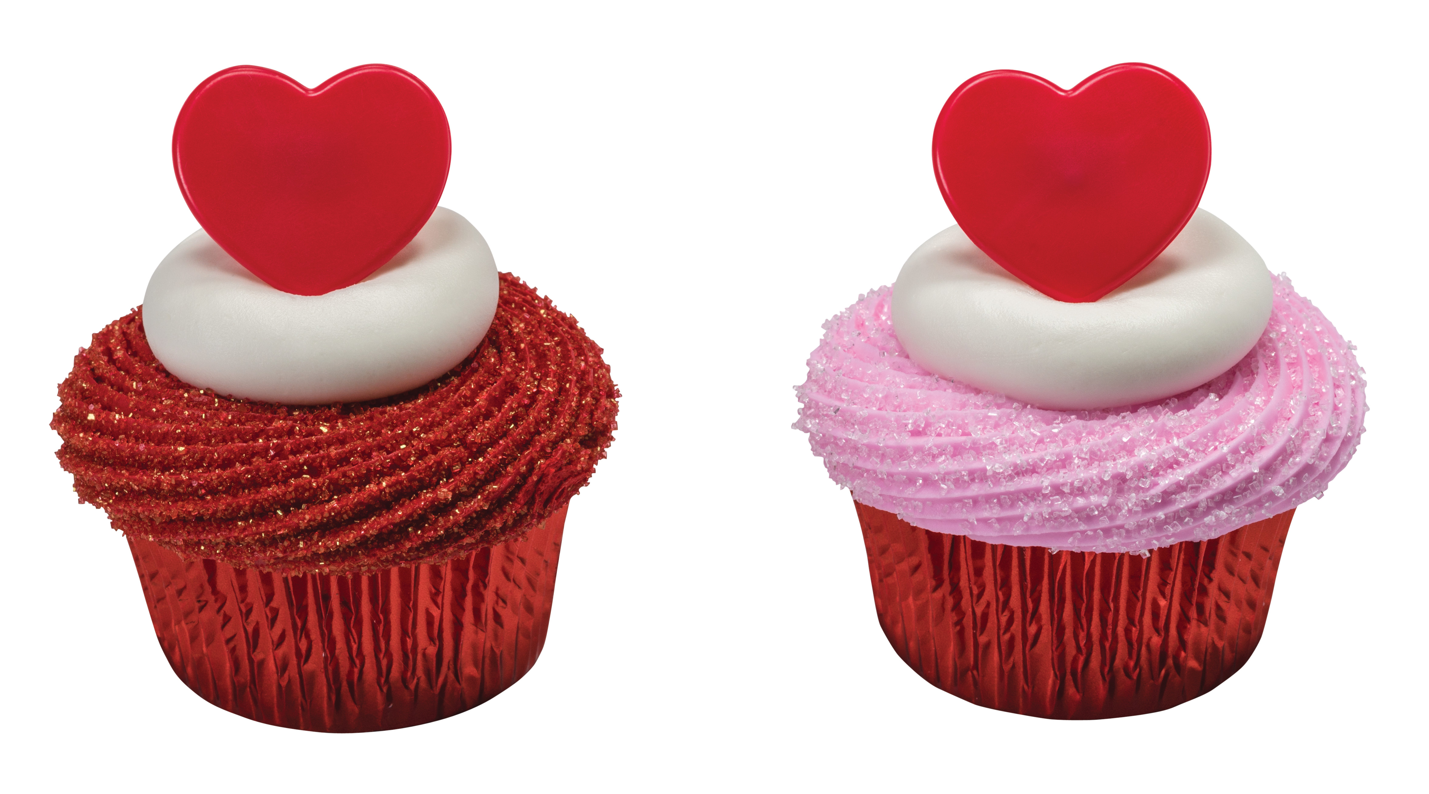 Red Heart Cupcake Rings | DecoPac