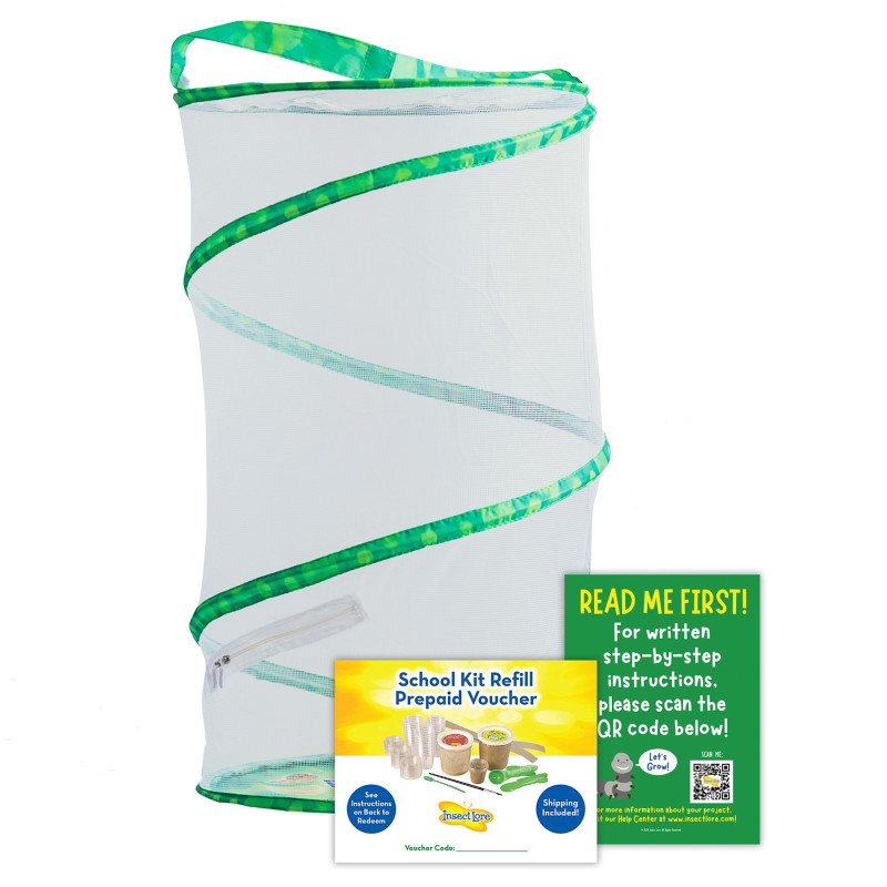 Insect Lore Butterfly Growing Classroom Prepaid Kit, Voucher for 33 ...