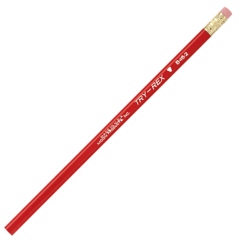 Moon Products Try Rex® Pencil, Regular With Eraser, 12 Per Pack, 12 ...