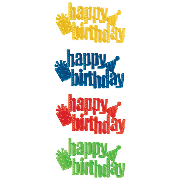 Happy Birthday Script Assortment Layons | DecoPac