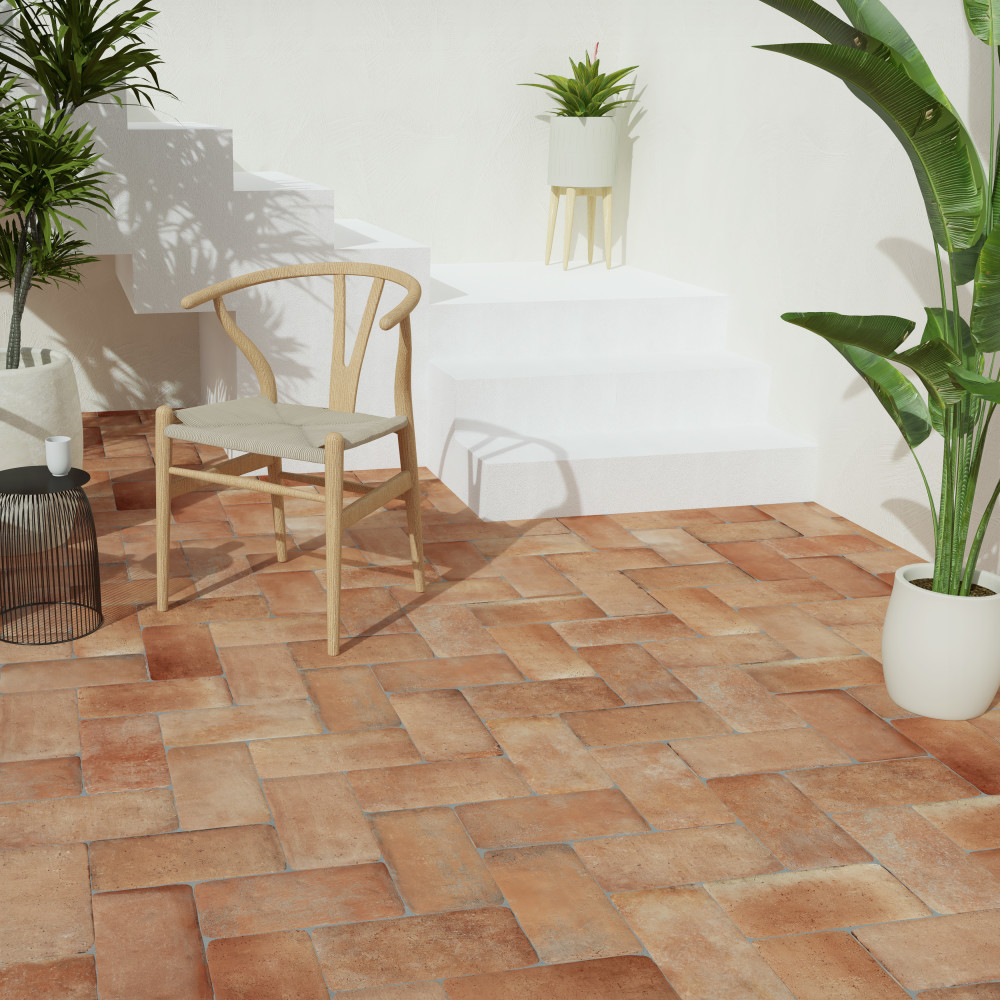 Benisa Cotto 5-7/8 in. x 11-7/8 in. Porcelain Floor and Wall Tile ...