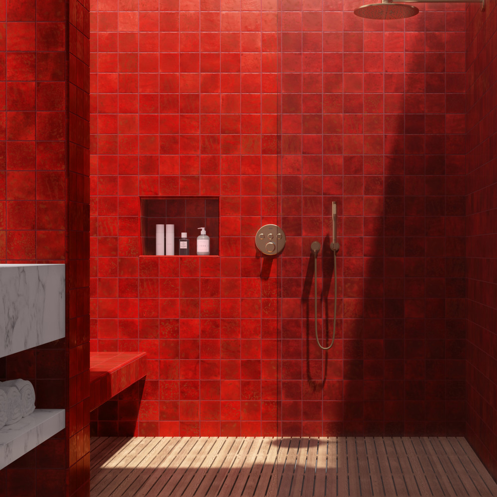 Menorca Volcano 4 in. x 4 in. Ceramic Wall Tile | Merola Tile