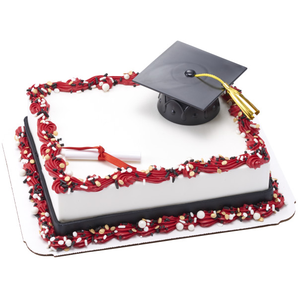 Black Grad Cap With Tassels Layon | DecoPac