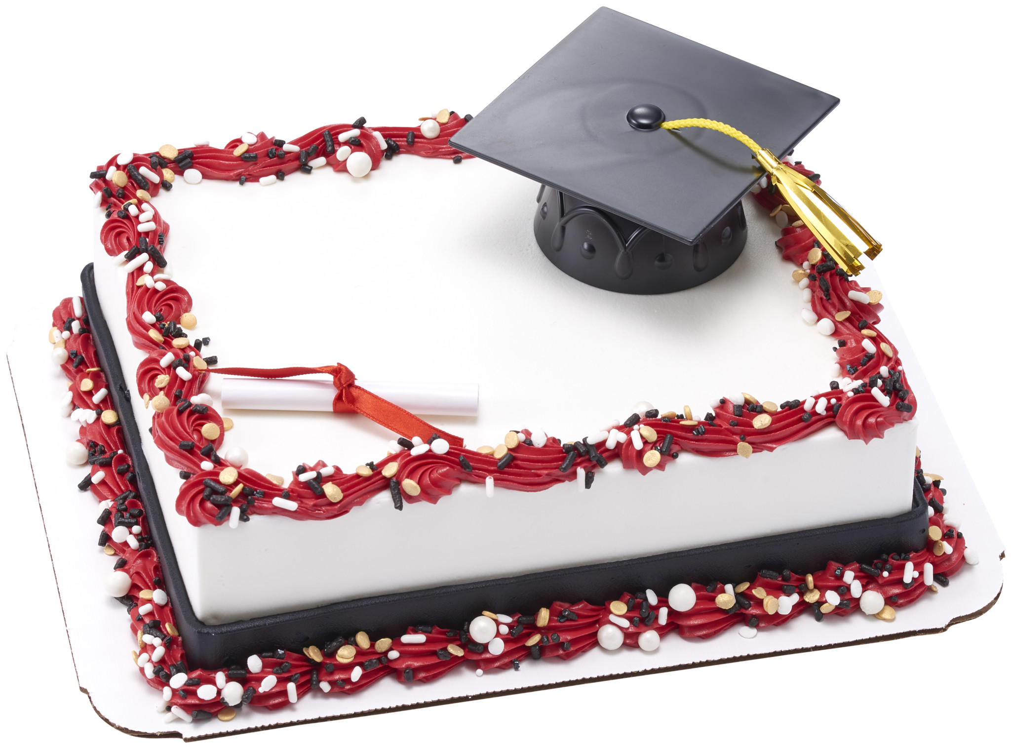 Black Grad Cap With Tassels Layon | DecoPac