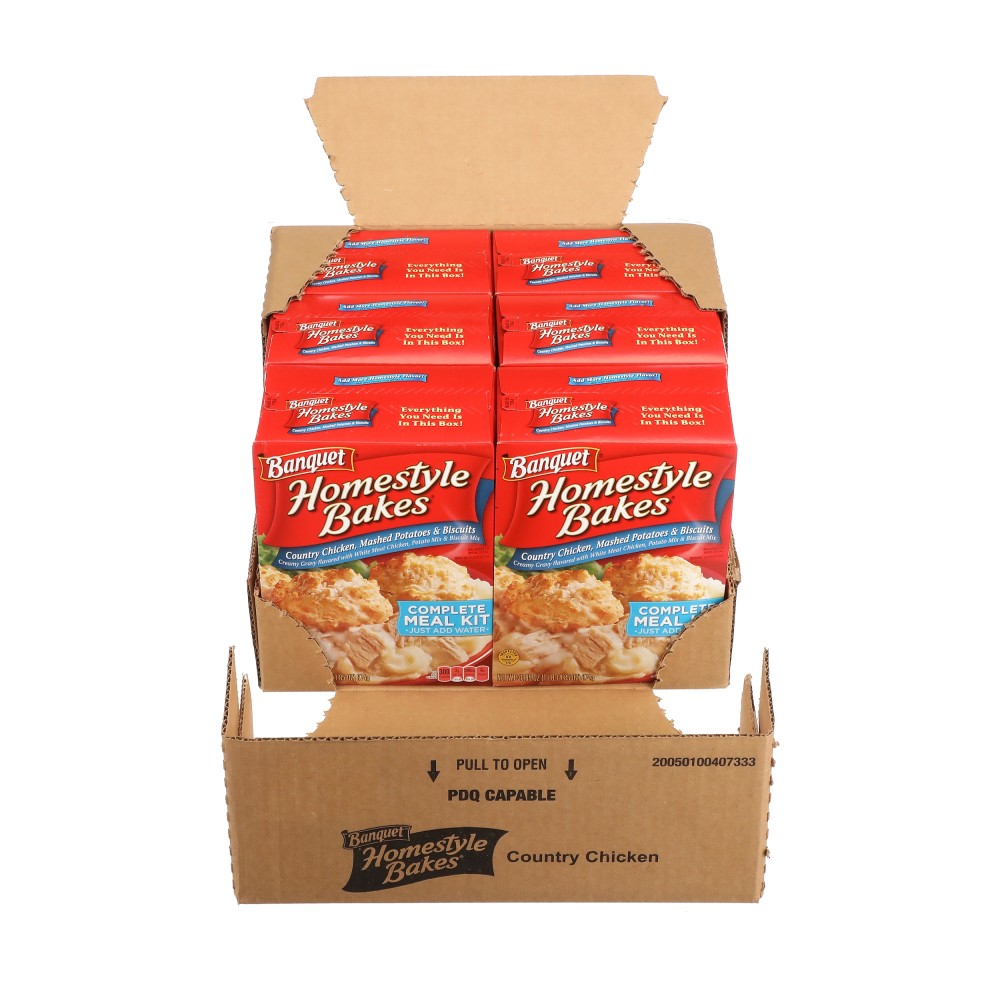 BANQUET Homestyle Bakes Country Chicken Mashed Potatoes And Biscuits ...