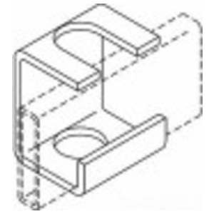 Chatsworth 10607-002 Slotted Support Bracket 3/8 In., Gold | Graybar Store