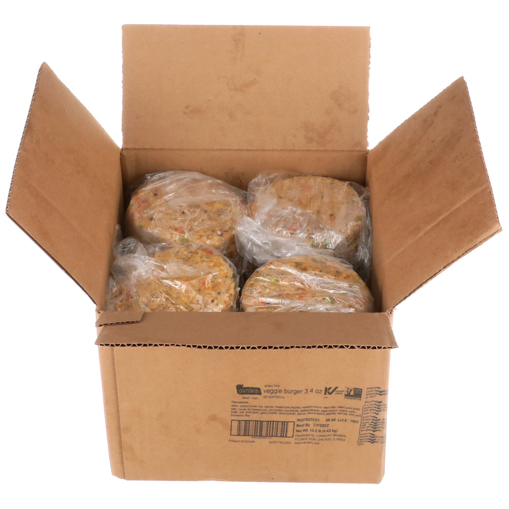 Gardein Veggie Burger 48x3.4oz | Conagra Foodservice