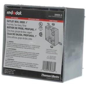 ABB (Thomas And Betts) 2IHD5-3 Red-Dot Weatherproof Box, Aluminum Die ...