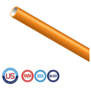 Dura-Line 2035483420 Conduit, HDPE, SDR 11, Smoothwall, Orange, 1250 ...