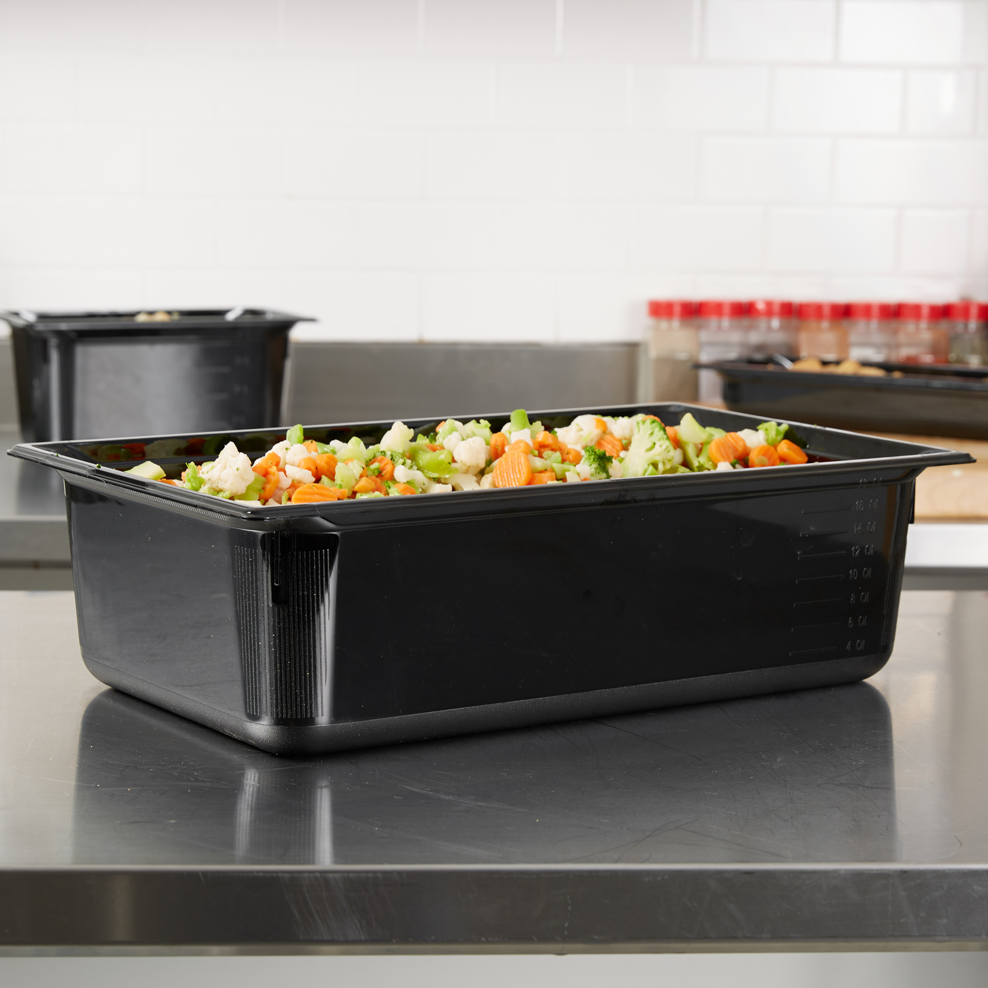 Super Pan® Plastic Pans - High Temperature - Black - Vollrath Foodservice