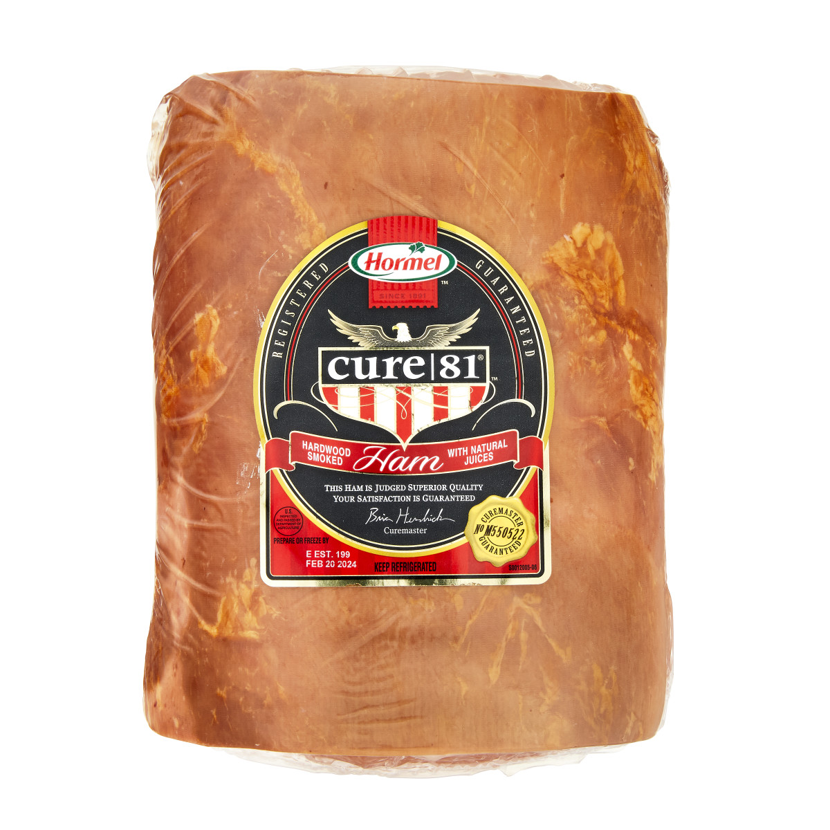 CURE 81® Hardwood Smoked Ham with Natural Juices, Endless, 4 pc ...