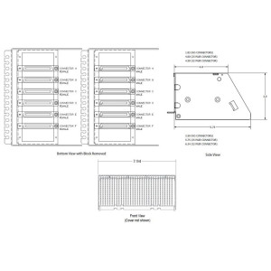 TII Technologies 88A-150CM 88A Series, Terminal Block, 150-Pair, 25 ...