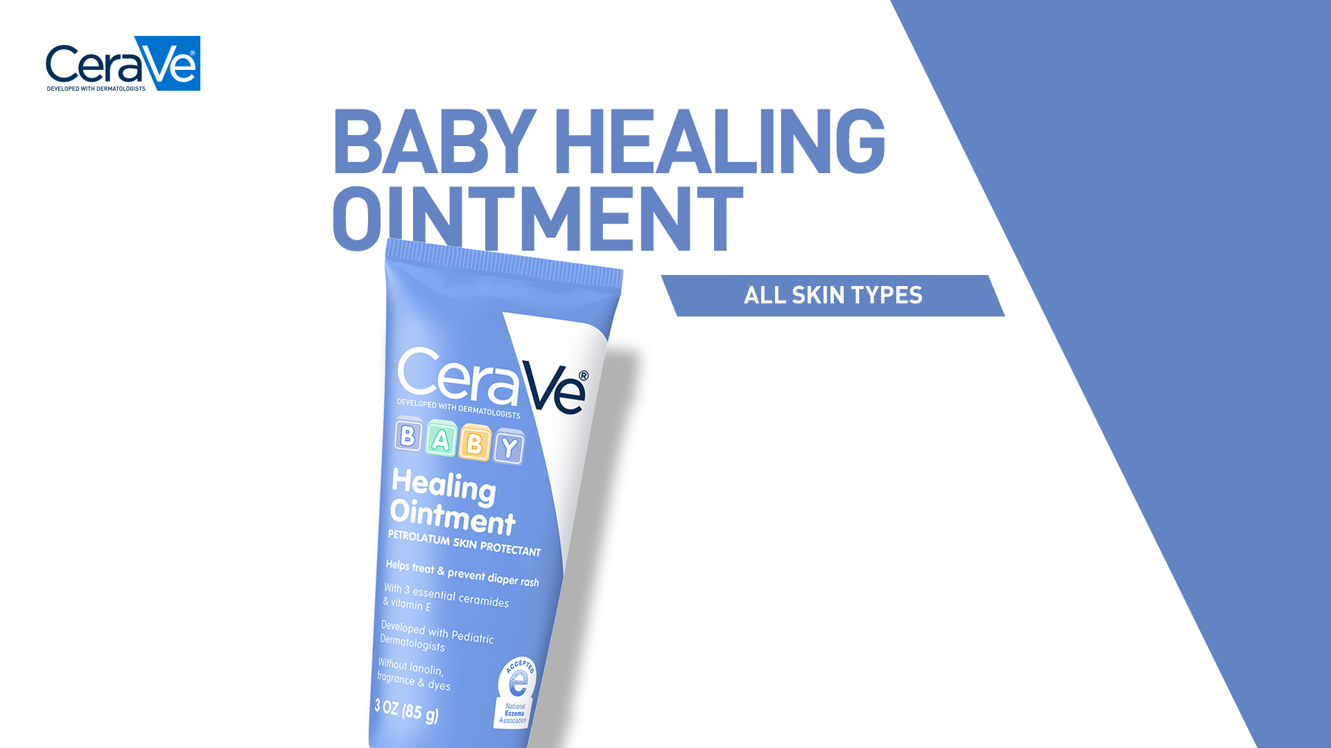 CeraVe Baby Healing Ointment for Diaper Rash & Cracked Chafed Dry Skin ...