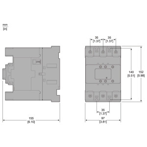 Square D (Schneider Electric) LC1D150AKUE Contactor, Tesys Deca ...