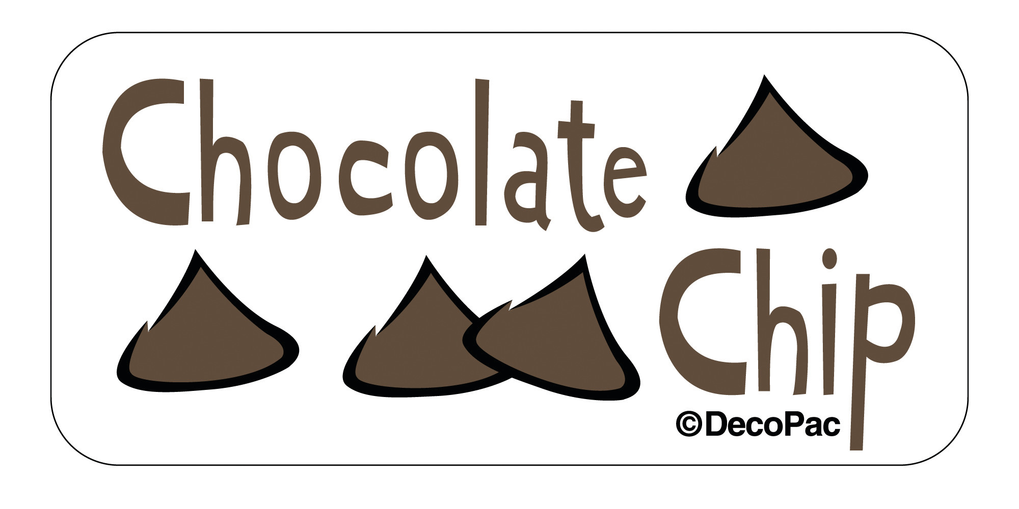 Chocolate Chip Label | DecoPac