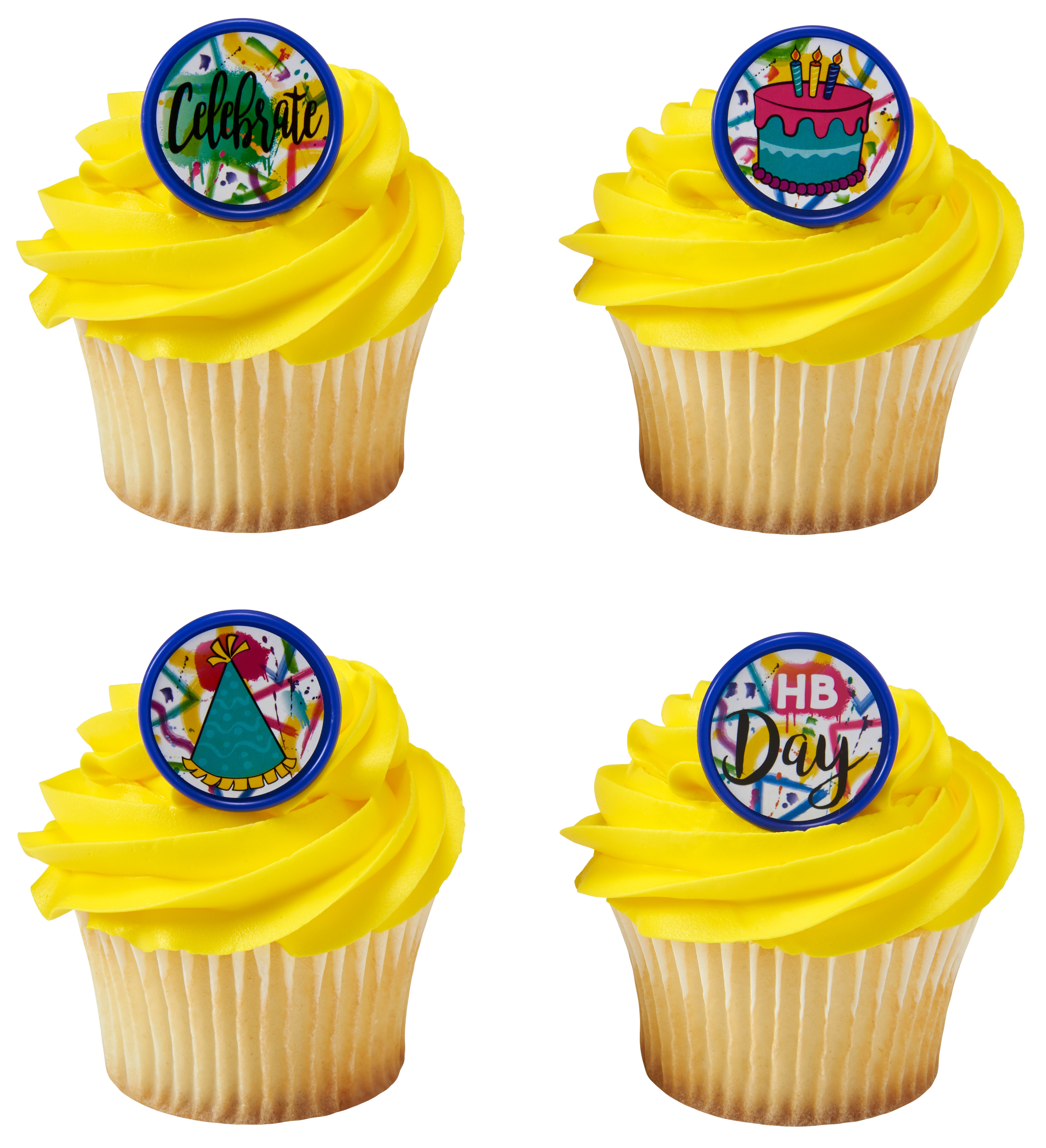 Graffiti Birthday | Cupcake Rings | DecoPac