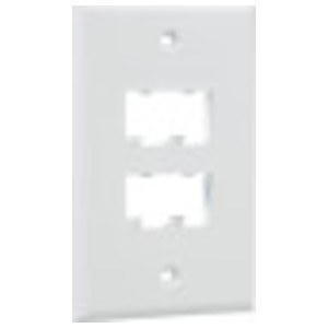 Panduit CFP4WH Mini-Com® Classic Series, 1 Gang, Vertical Faceplate, 4 ...